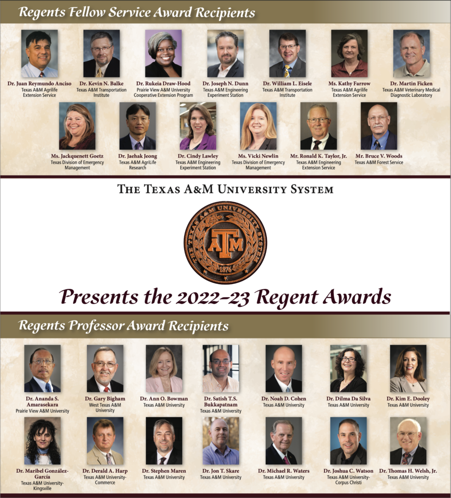 Regents Awards - Office of The Board of Regents