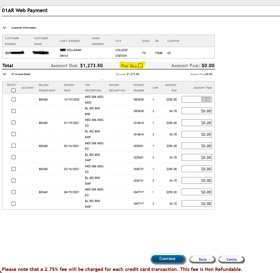 IPayment Instructions - BENEFITS
